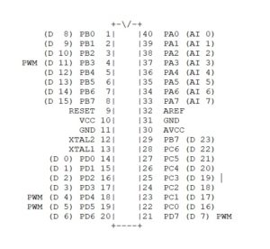 ATmega 16+32 Minimum System Development Board 40 Pin - Ardustore.dk