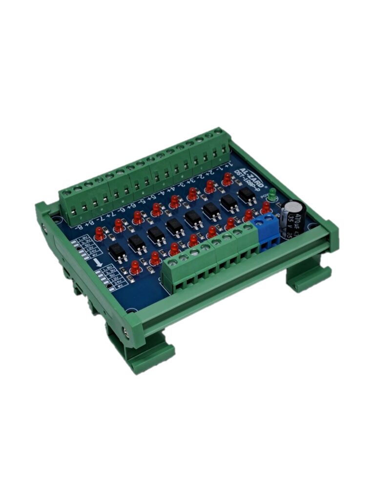 Optokobler PNP DIN 8-Kanal 5V Til 24V PLC Module - Ardustore.dk