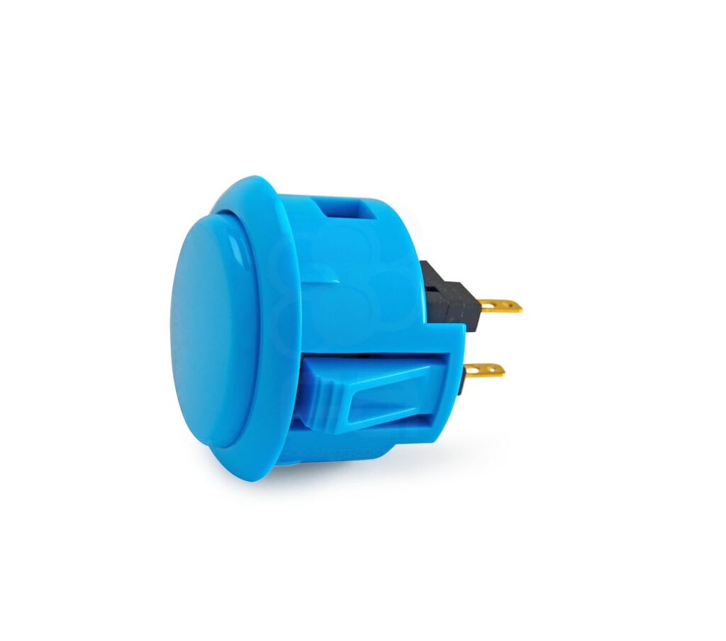 Arcade Button Switch Blue OBSN-24 - Ardustore.dk