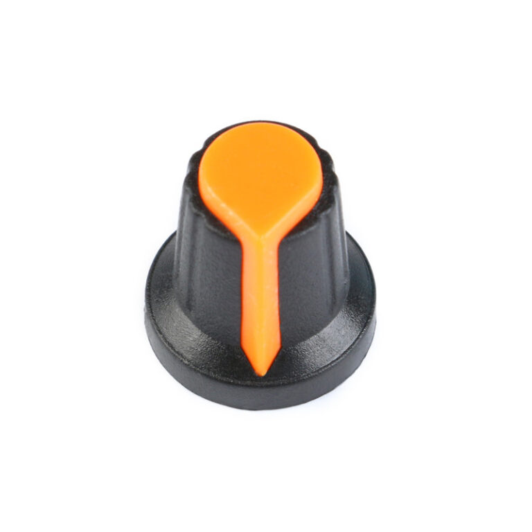Potentiometer Knob Plastik 6mm - Orange Markering - Ardustore.dk
