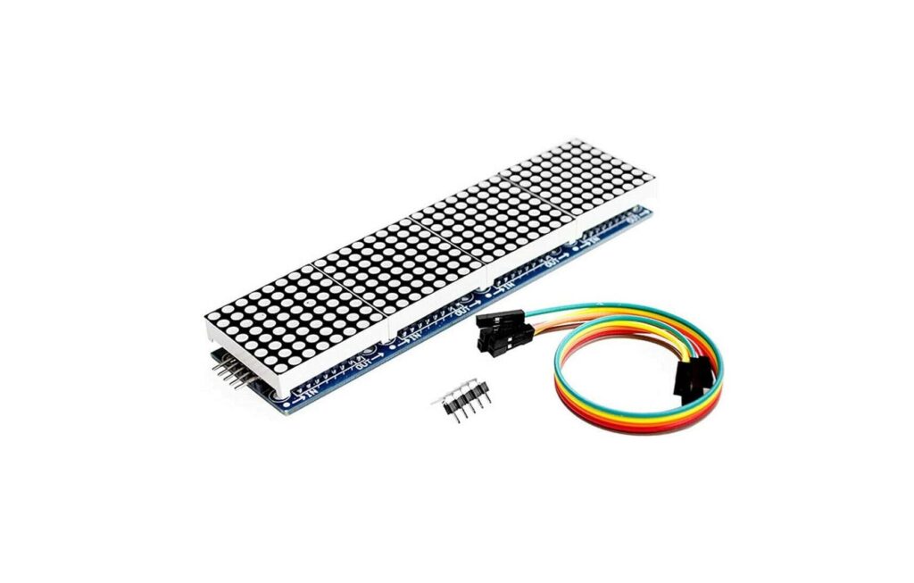 Matrix MAX7219 LED 8x8x4 Panel SPI Display Module - Rød - Ardustore.dk