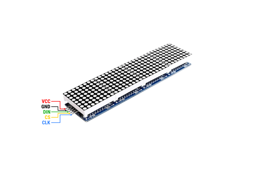 Matrix MAX7219 LED 8x8x4 Panel SPI Display Module - Grøn - Ardustore.dk